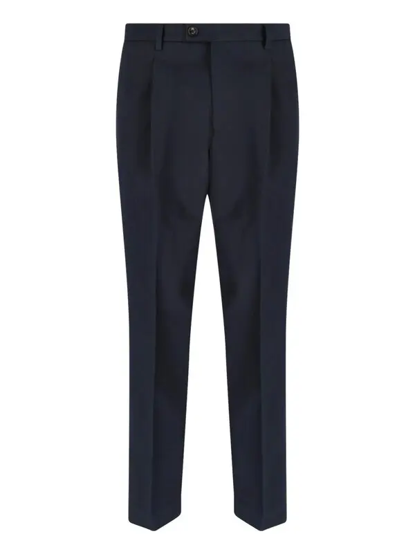 BEABLE Tailored Straight-leg Trousers - Blue