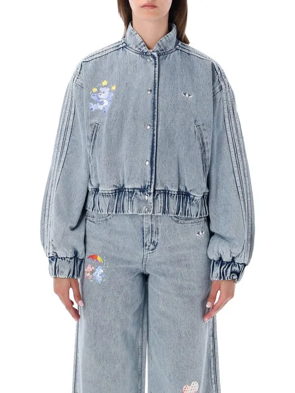 ADIDAS ORIGINALS Care Bears Graphic Denim Jacket - Blu