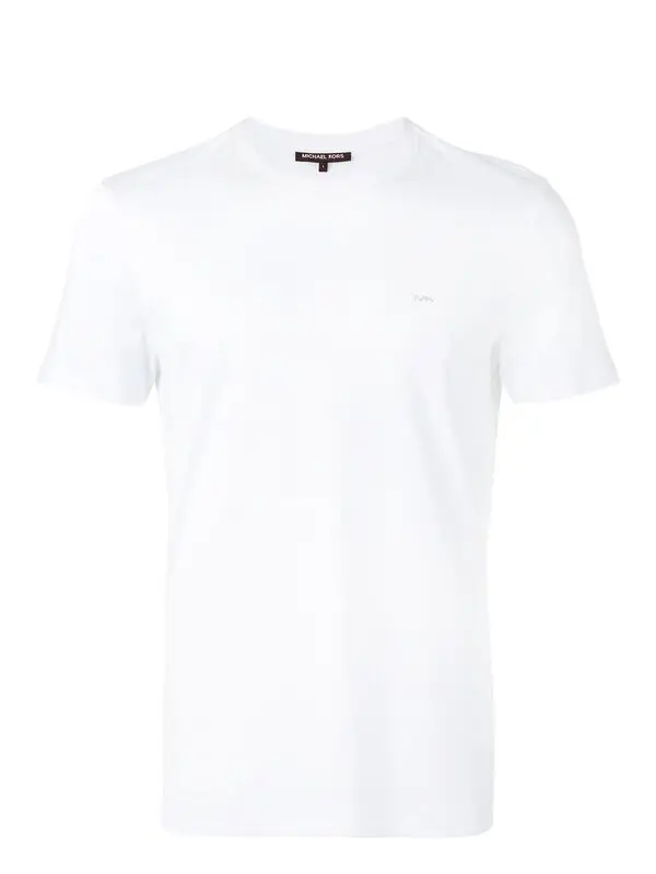 Michael Kors Logo Print Round Neck T-shirt For - White