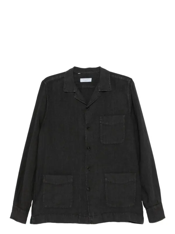 Boglioli Camp Collar Overshirt - Grey