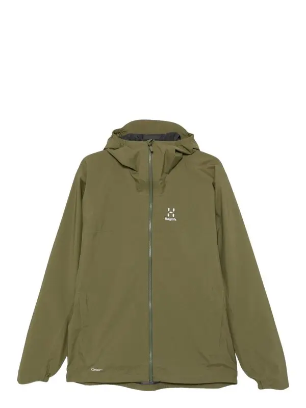 HAGLOFS Zip Up Hooded Coat - Green