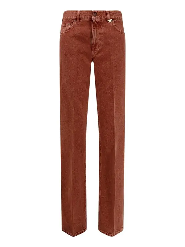 Chloé Colored Denim Trousers - Multicolor