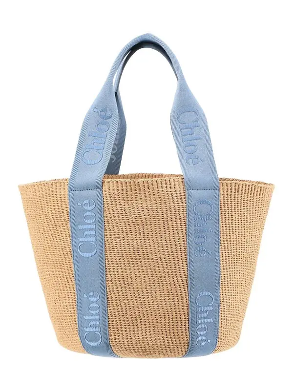 Chloé Woody Raffia Shoulder Bag - Multicolor