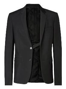 Fendi Kid Mohair Single-breasted Jacket - Black