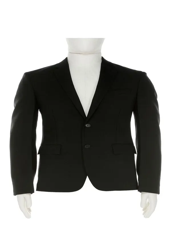 Fendi Kid Mohair Single-breasted Jacket - Black