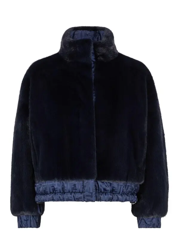 Fendi Reversible Cropped Jacket - Blue