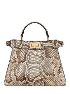 Fendi Peekaboo Iseeu Small Python Bag - Multicolour