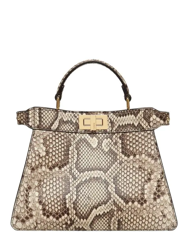 Fendi Peekaboo Iseeu Small Python Bag - Multicolour