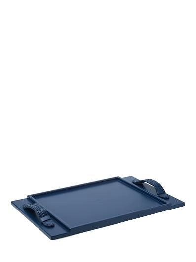 Fendi Roma Tray With Woven Handles - Blue