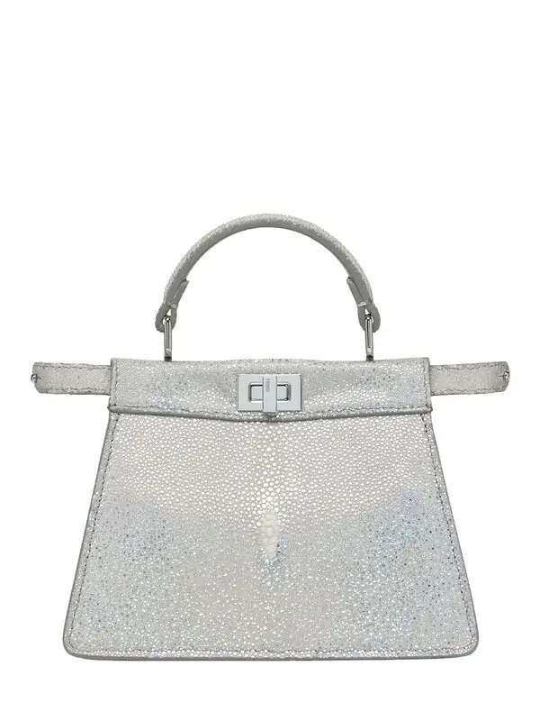 Fendi Peekaboo Iseeu Petite Bag - Silver