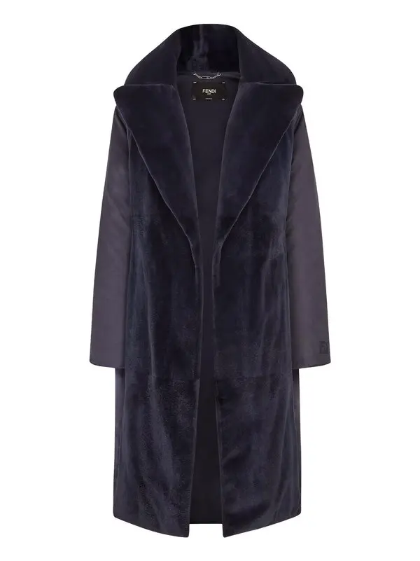 Fendi Padded Cocoon Coat - Blue