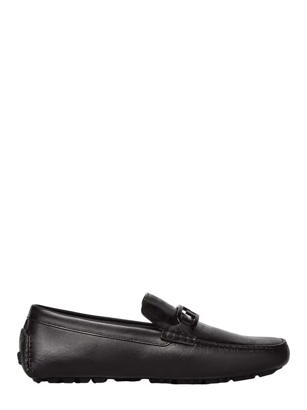 Fendi O'lock Driving Loafers - Black