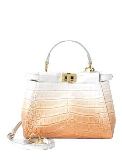 Fendi Peekaboo Mini Crocodile Bag - Multicolour