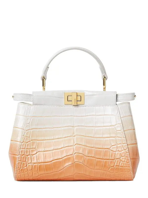 Fendi Peekaboo Mini Crocodile Bag - Multicolour