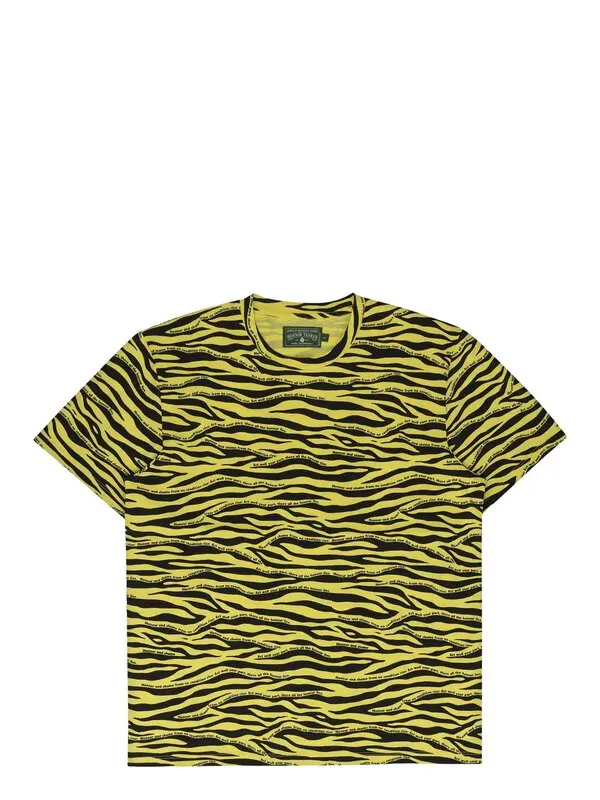 DENIM TEARS Zebra Print T-shirt - Yellow