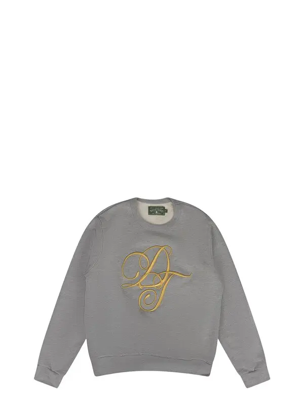 DENIM TEARS Script Crewneck - Grey