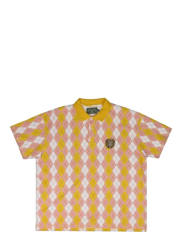 DENIM TEARS Intarsia Polo - Pink