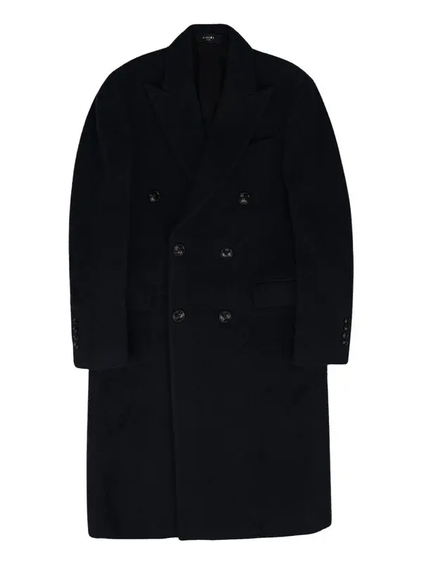 Amiri Double Breasted Dress Coat - Blue