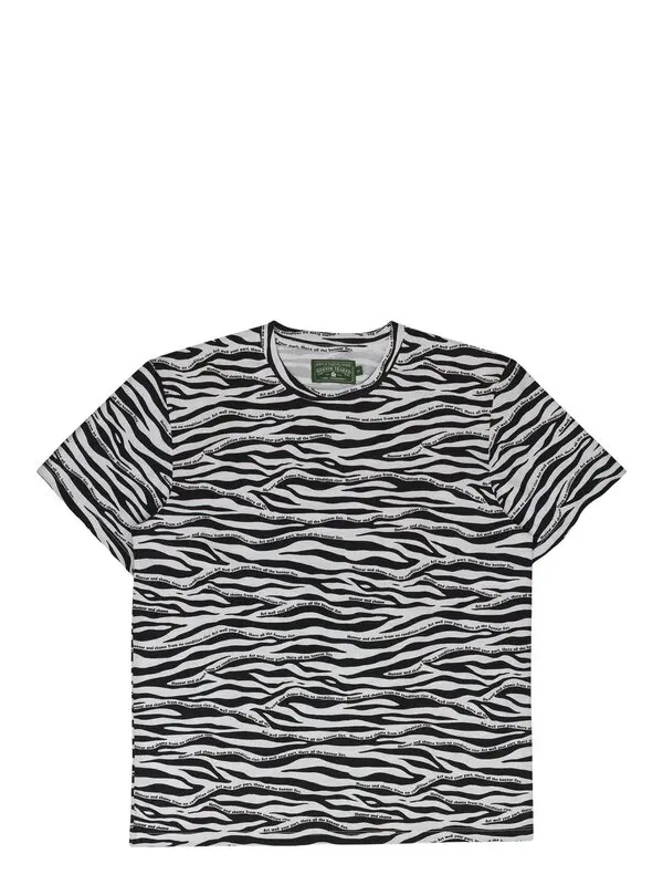 DENIM TEARS Zebra Print Crewneck T-shirt - White