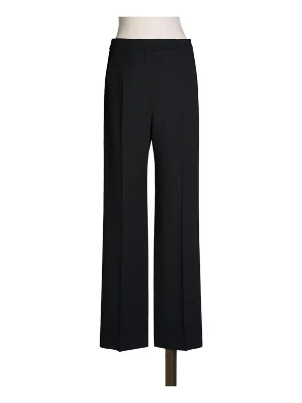 Max Mara Wool Cady Palazzo Trousers - Black