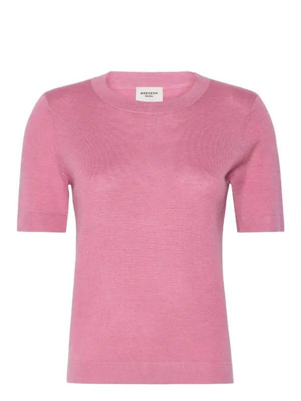 Max Mara Wool, Silk, And Cashmere Sweater - Raspberry