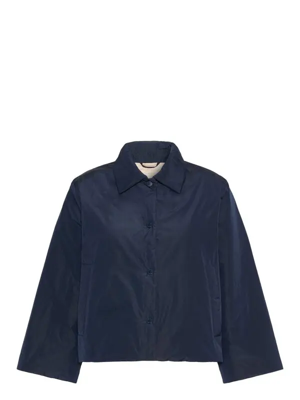 Max Mara Reversible Padded Taffeta Jacket - Navy