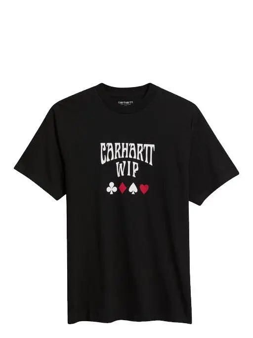 Carhartt Work In Progress Deck Organic Cotton Graphic T-shirt - Black