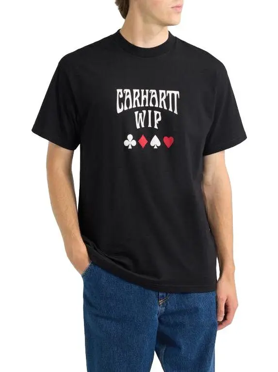 Carhartt Work In Progress Deck Organic Cotton Graphic T-shirt - Black