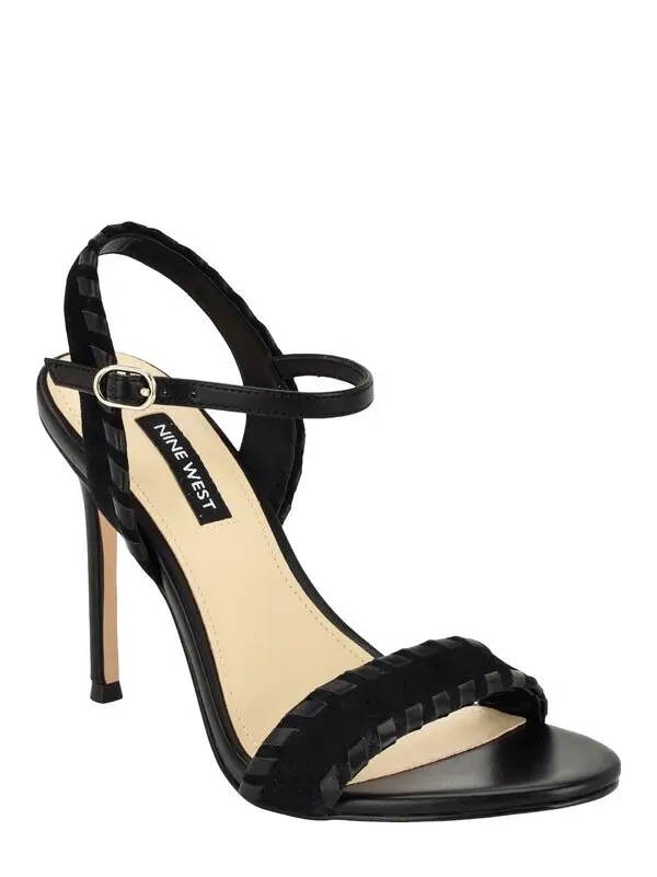 Nine West Maora Ankle Strap Stiletto Sandal - Black