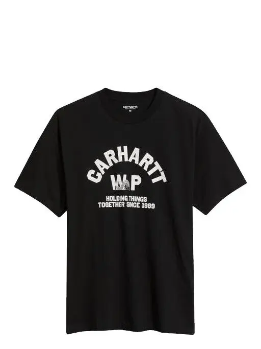 Carhartt Work In Progress Column Organic Cotton Graphic T-shirt - Black