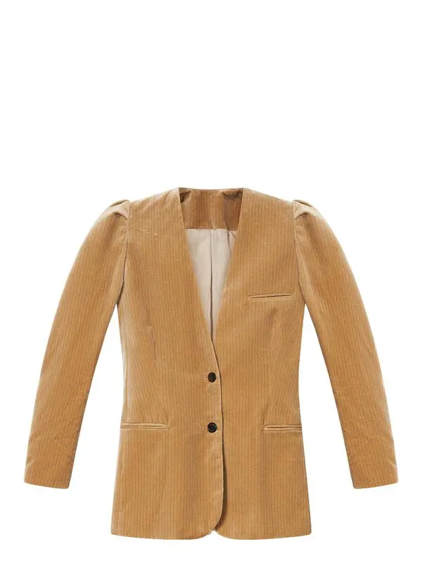 Isabel Marant Étoile Fereole Cotton Velvet Jacket - Camel