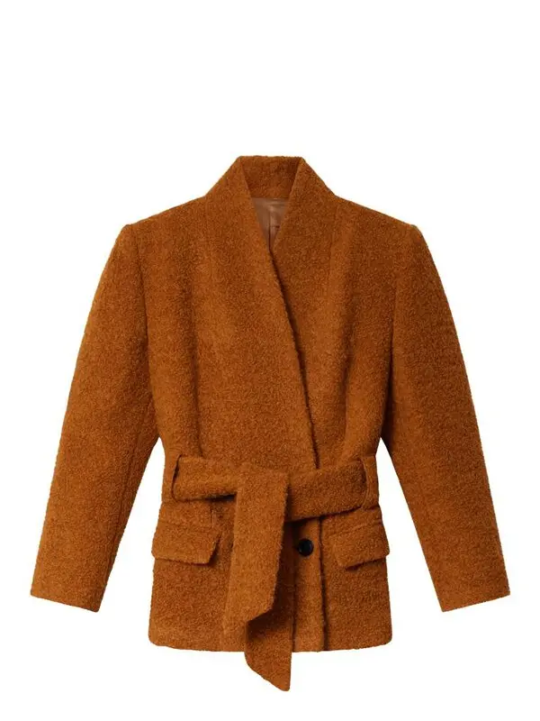 Isabel Marant Étoile Syndra Belted Jacket - Caramel