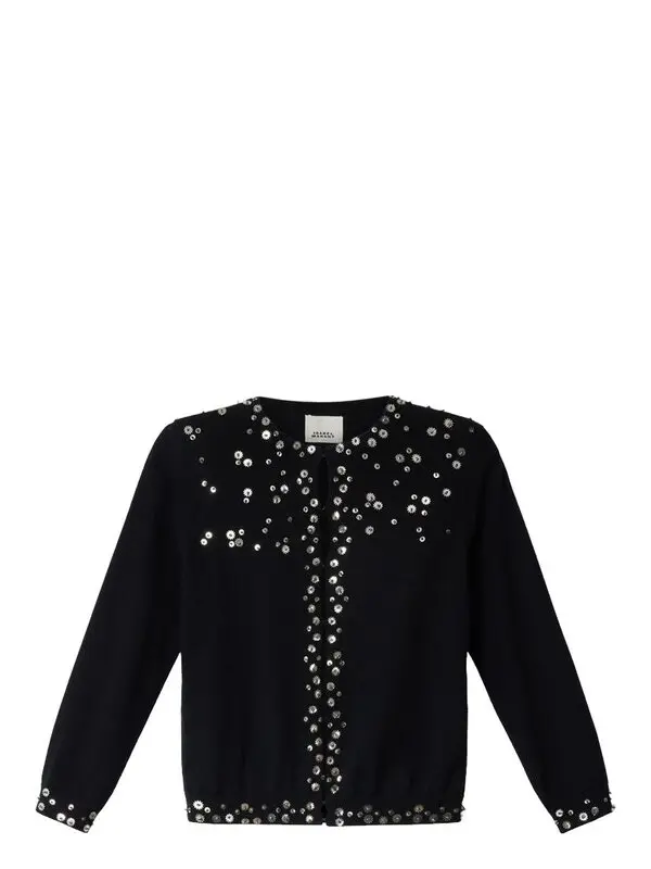 Isabel Marant Étoile Amaria Embellished Cardigan - Black