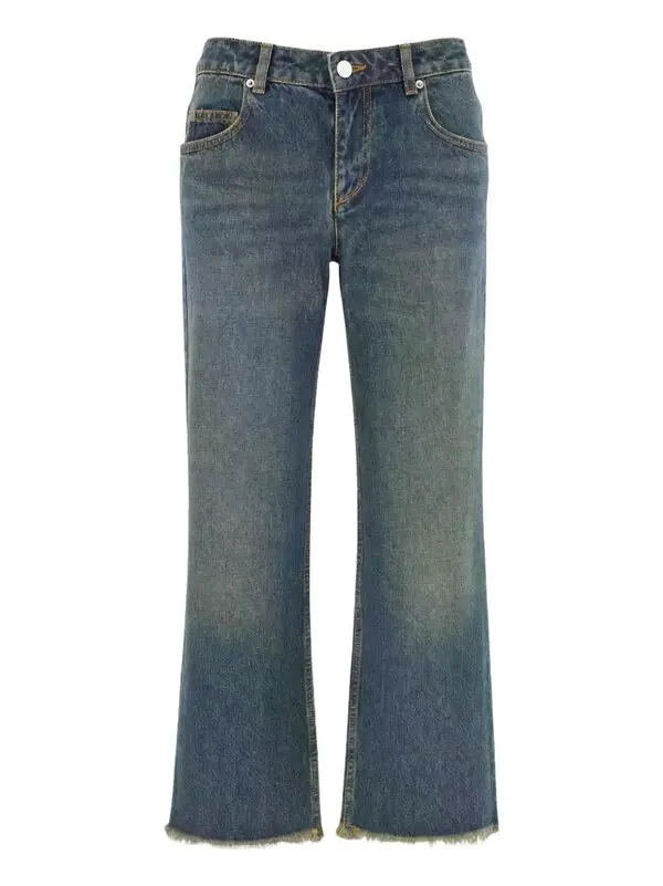 Isabel Marant Étoile Faded Effect Frayed Jeans - Blue