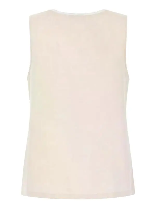 Fabiana Filippi Sleeveless V-neck Blouse - Neutrals