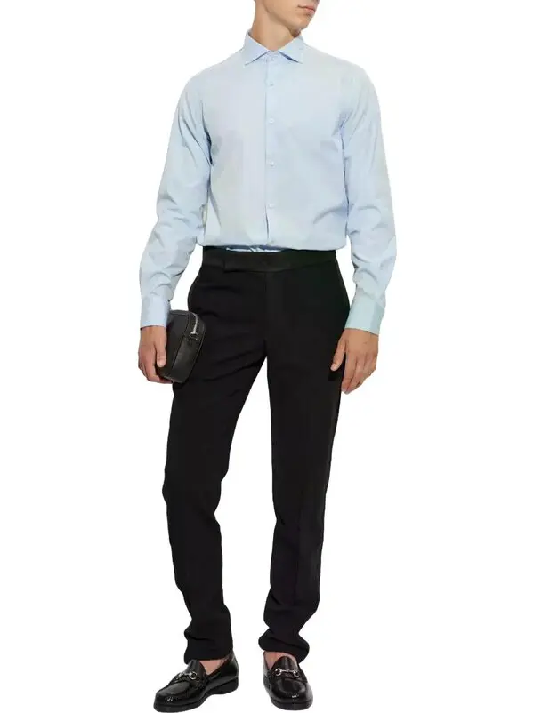 Paul & Shark Soffio Long-sleeve Cotton Shirt - Blue
