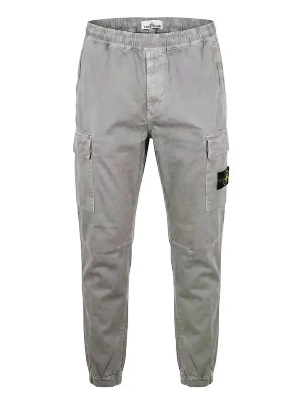 Stone Island Logo-patch Cargo Pants - Grey