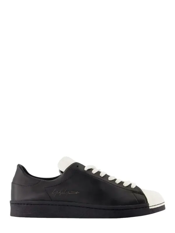 Y3 Superstar Leather Sneakers - Black