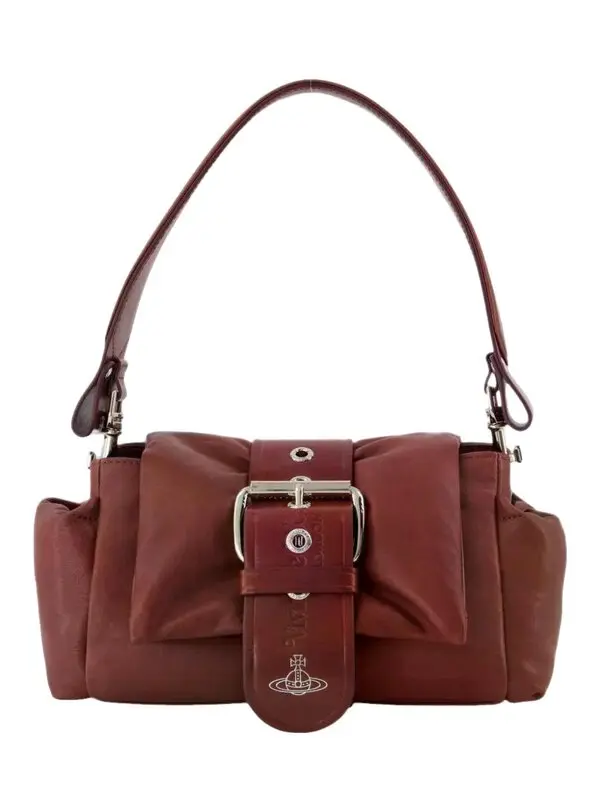 VIVIENNE WESTWOOD Hazel Treasure Leather Tote Bag - Brown
