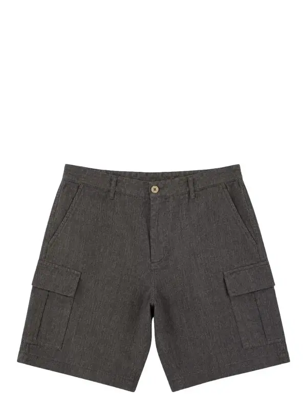 Seventy Linen Cargo Shorts - Grey