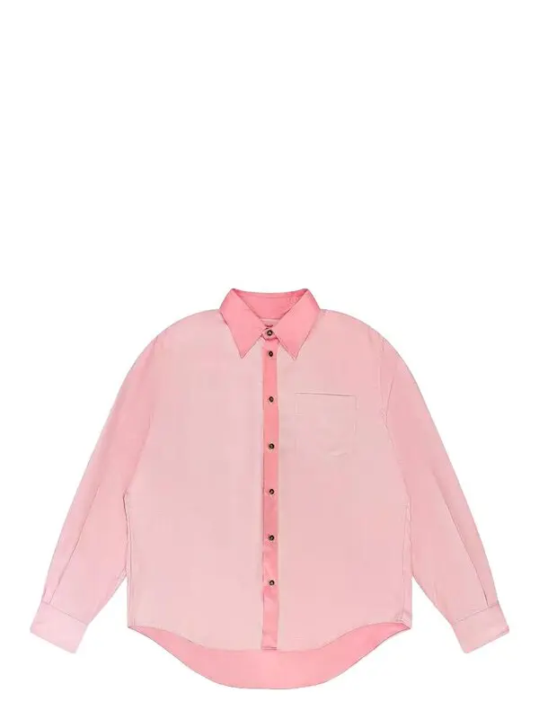 4SDESIGNS Button-down Long-sleeve Shirt - Pink