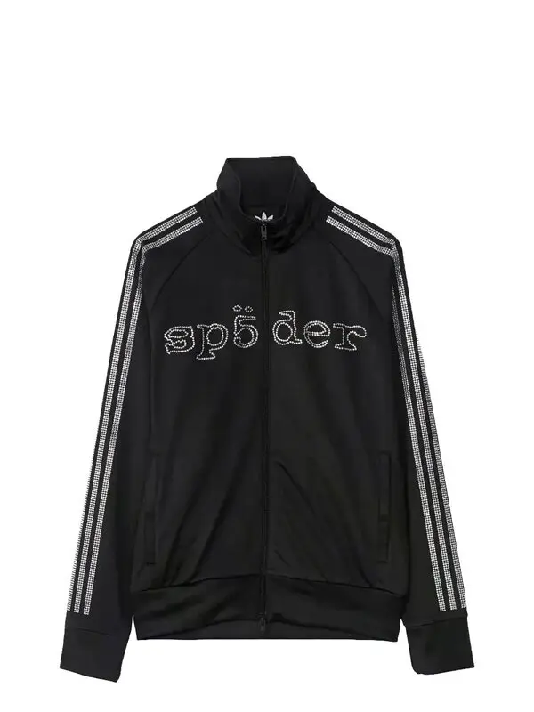 Adidas Sp5der Rhinestone Embellished Track Jacket - Black