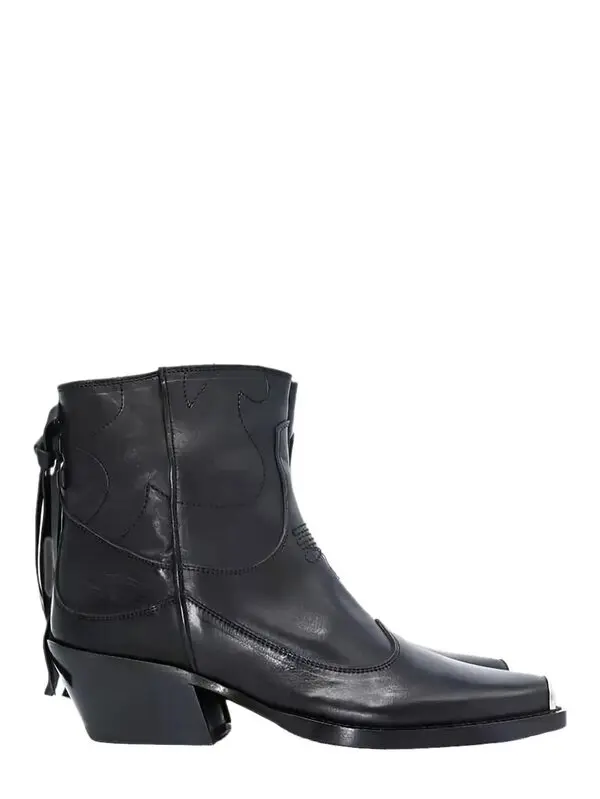 HTC LOS ANGELES Texano Cowboy Boots - Black