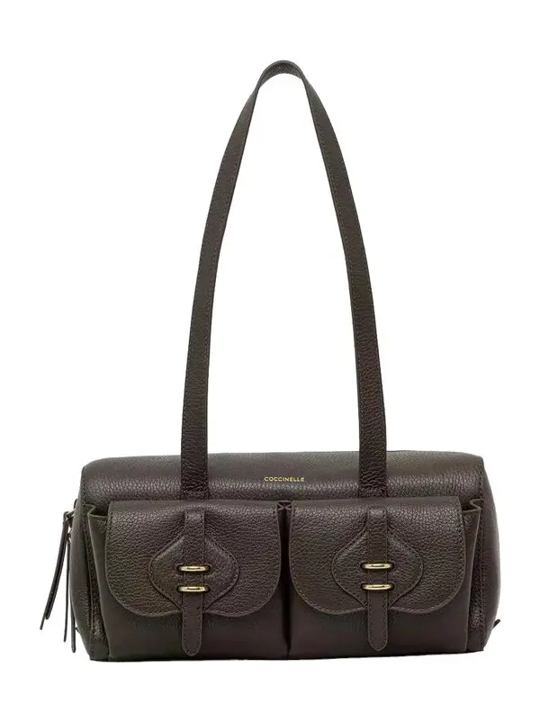COCCINELLE Grainy Leather Tote Bag - Brown