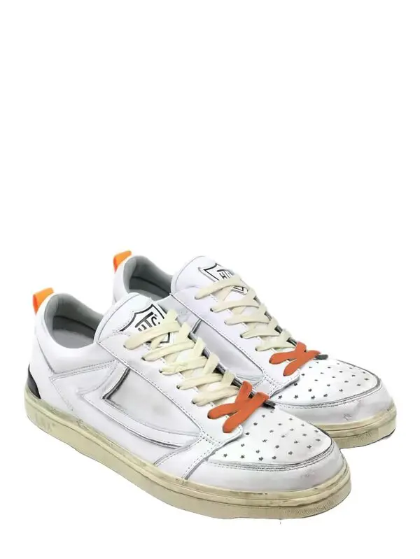 HTC LOS ANGELES Starlight Shield Leather Sneakers - White
