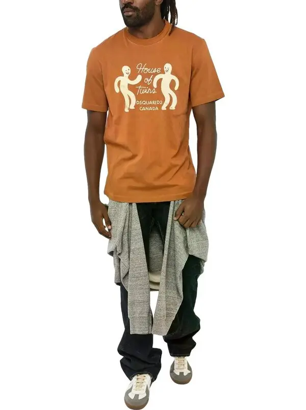Dsquared2 Graphic-print T-shirt - Brown