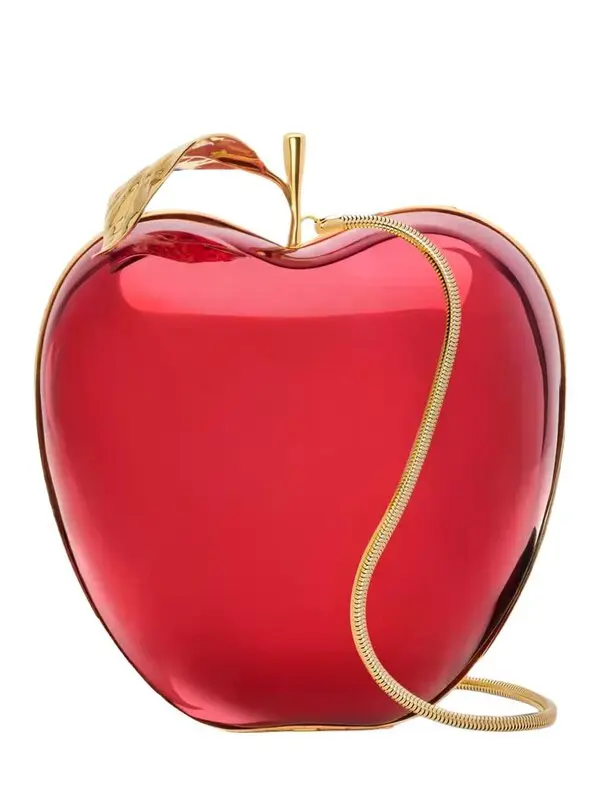 Oscar De La Renta Apple-shaped Clutch Bag - Red