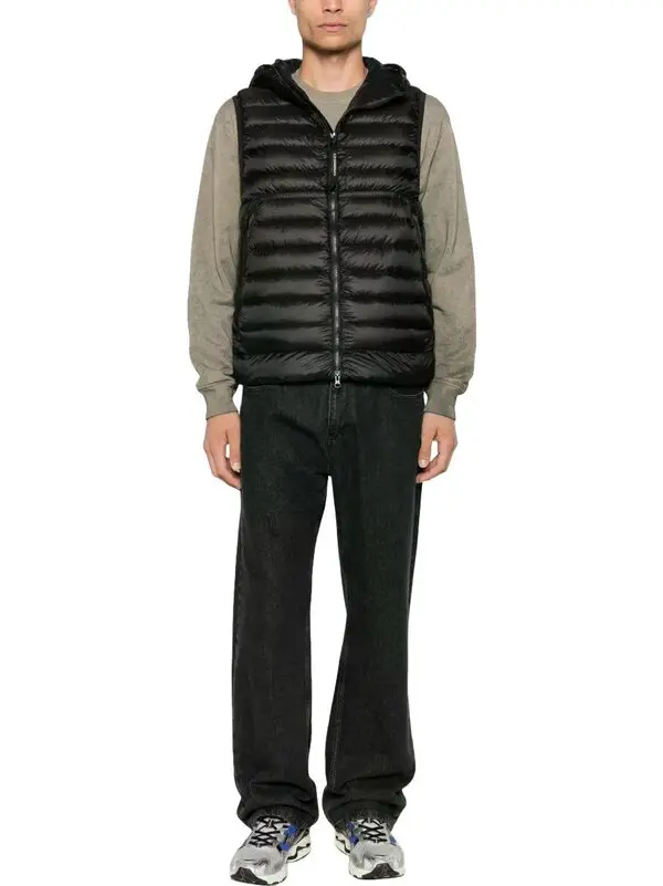 C.P. COMPANY Zip-pocket Quilted Gilet - Black