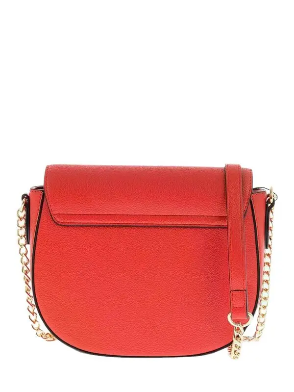 Moschino Plaque Chain Strap Shoulder Bag - Red
