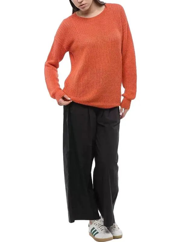 Woolrich Crew Neck Open-knit Sweater - Orange